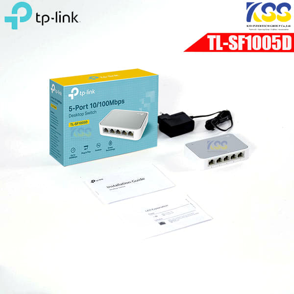 Switch TP-Link TL-SF1005D 5-Port 10/100Mbps Desktop - KSS_T11-15 - ThaiPick