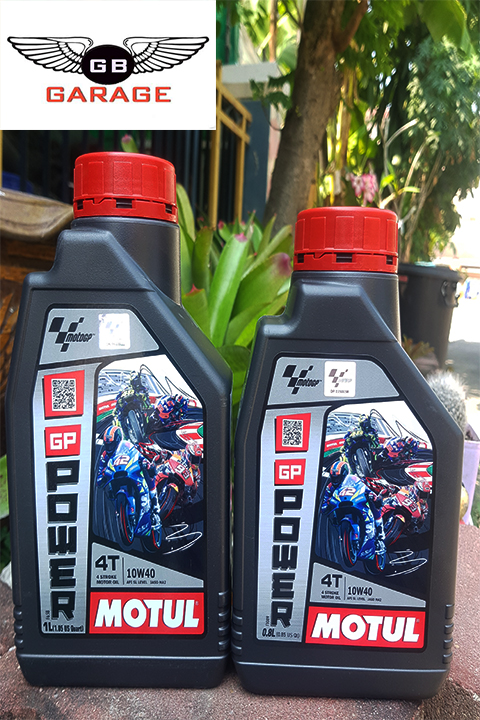 ราคาโปร น้ำมันเครื่อง MOTUL GP POWER 4T 10W-40 มี 2 ขนาด 0.8 ลิตรและ 1 ...