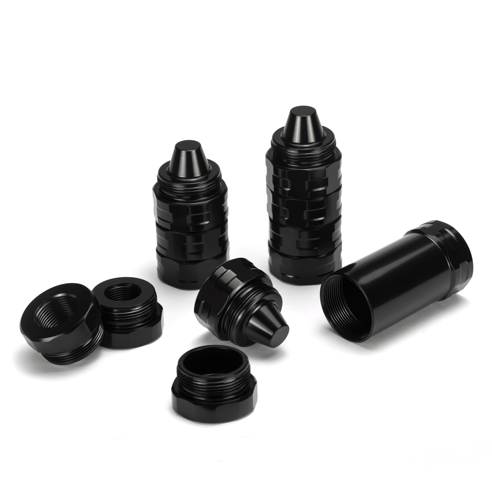 6.5''L 1.1''OD Mini 304 Stainless Steel 5/8x24 and 1/2x28 Modular ...