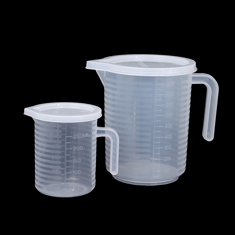 Kitchen Tools 300-5000ml Clear Plastic Measuring Cup Cups With Lid ...
