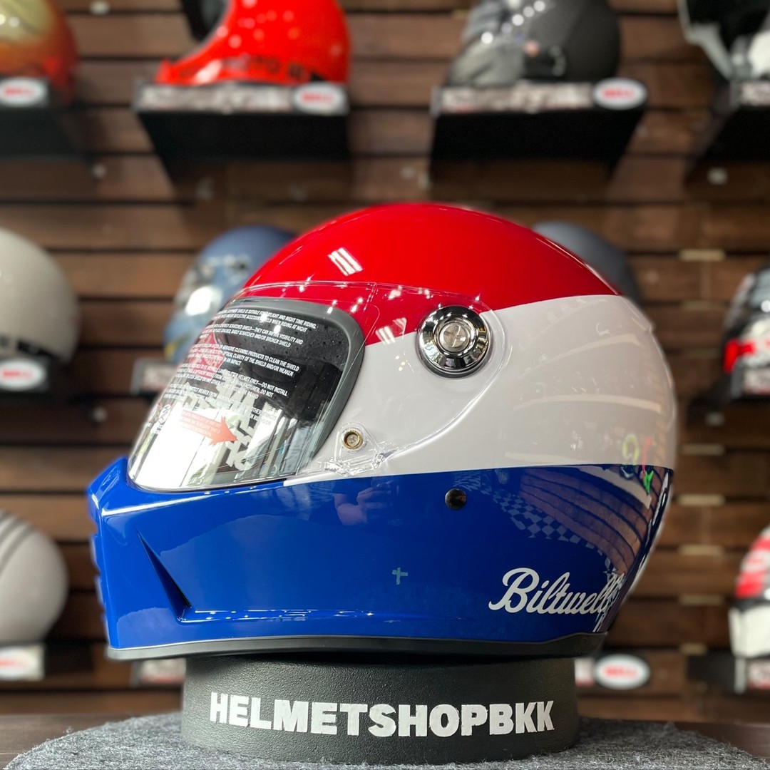 หมวกกันน็อค BILTWELL LANE SPLITTER PODIUM GLOSS RED/WHITE/BLUE | Lazada ...