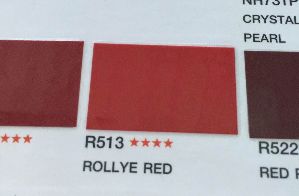 [MORRISON] สีพ่นรถยนต์ สีมอร์ริสัน ฮอนด้า เบอร์ HC-R513 **** ขนาด 1 ...