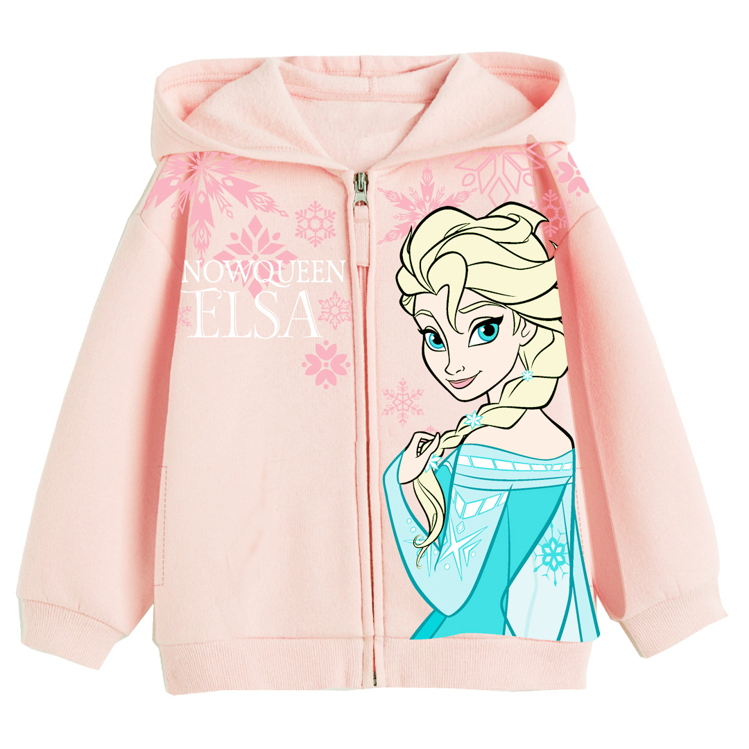 Disney Girl Frozen Elsa Jacket - เสื้อแจ็คเก็ตแขนยาวเด็กมีฮู้ด โฟรเซ่น ...