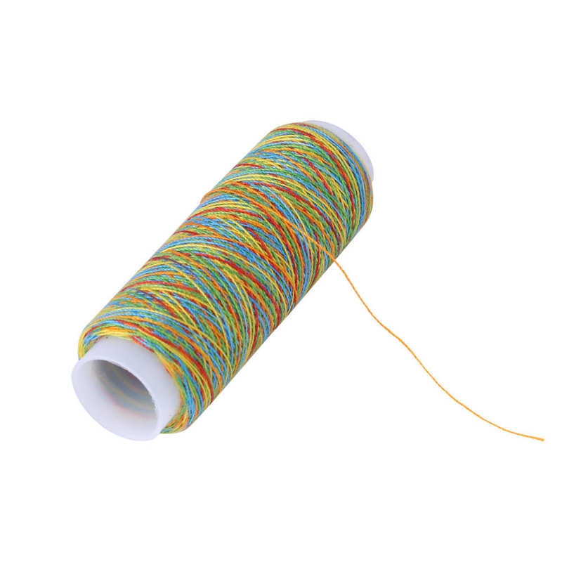 5pcs Multicolor 100 Polyester Yarn Sewing Thread Roll Machine Hand ...