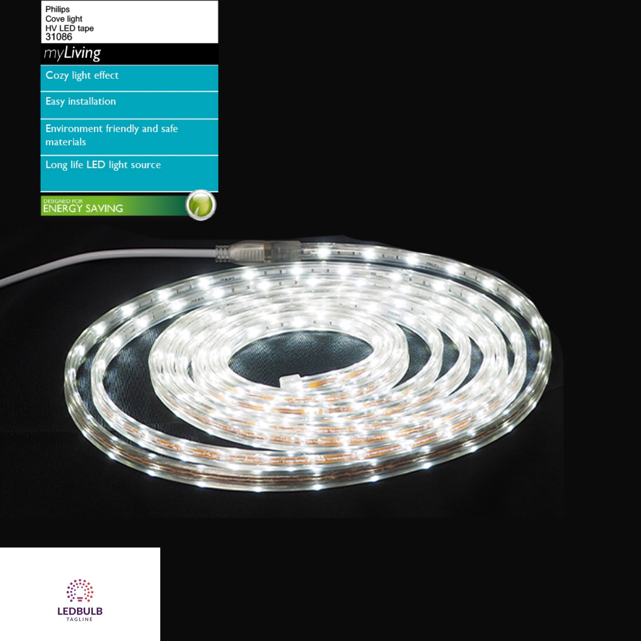 Philip LED Rope Strip Light 50m. 31086 ไฟเส้น ฟิลิปส์ ไฟติดผนัง ไฟซ่อน ...