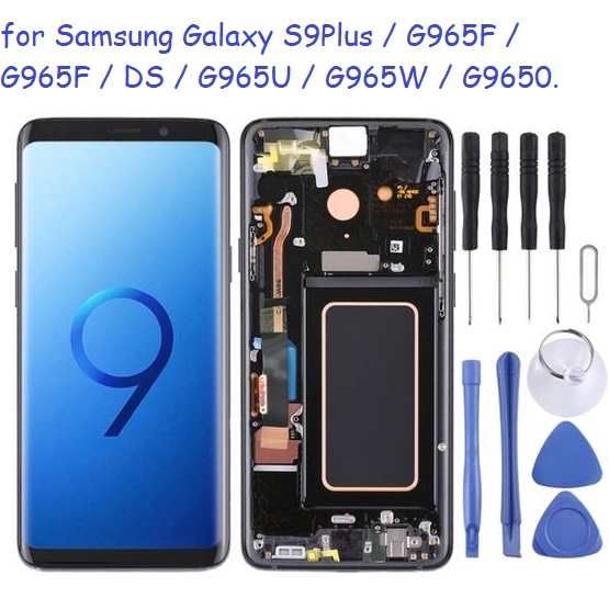 หน้าจอ LCD และชุดประกอบ Digitizer พร้อมกรอบสำหรับ Galaxy S9 + / S9Plus ...