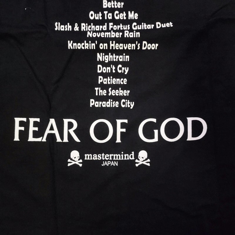 เสื้อยืด FEAR OF GOD x mastermind x Gun N Roses - ZHUI CHONG - ThaiPick