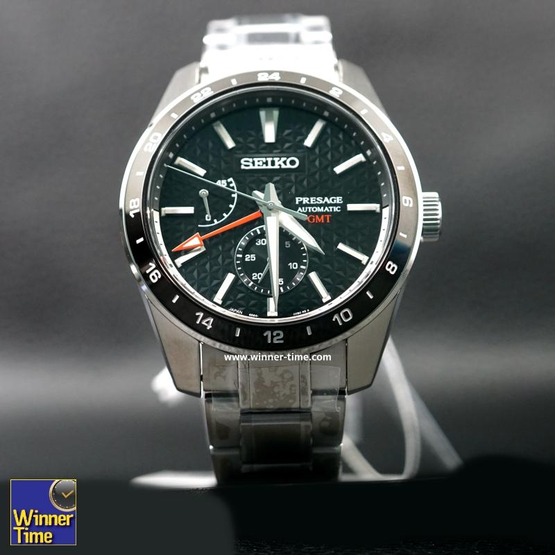 Winner Time นาฬิกา SEIKO PRESAGE GMT SHARP EDGED SERIES SPB221J "SEIKO ...