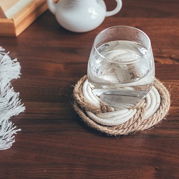 Handmade Cotton Thread Jute Table Mat Dining Table Placemats Insulation ...