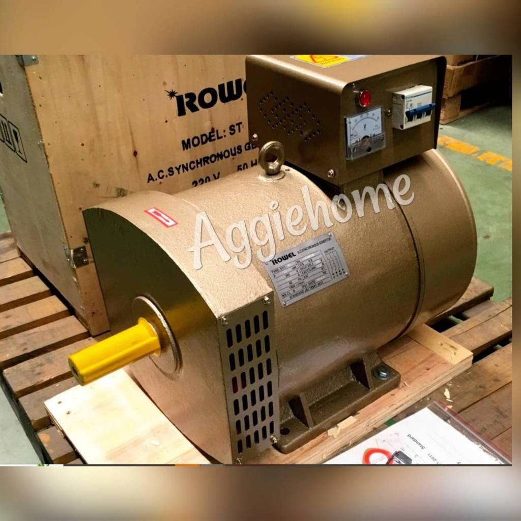 ROWEL ไดนาโม รุ่น ST-5 5KW. (220V) 2สาย GENERATOR ไดนาโมปั่นไฟ ไดนาโม ...