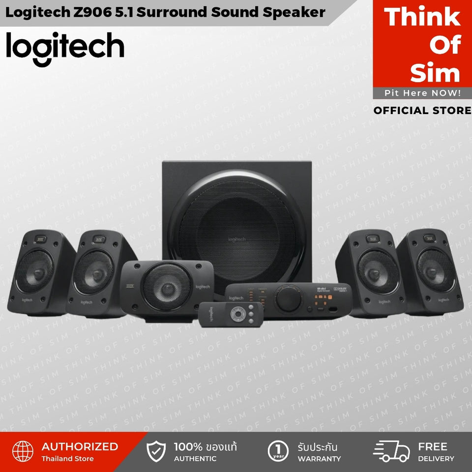Logitech Z906 5.1 Surround Sound Speaker System - Think Of Sim - ThaiPick