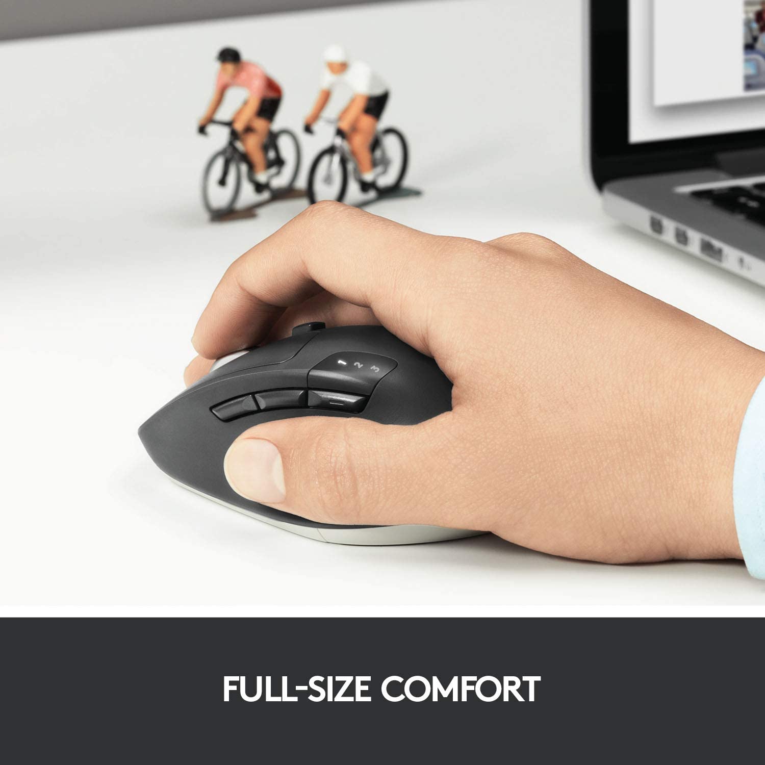 Logitech M720 Triathlon เม้าส์ไร้สายพร้อมบลูทูธ Multi Device สลับใช้กับ ...