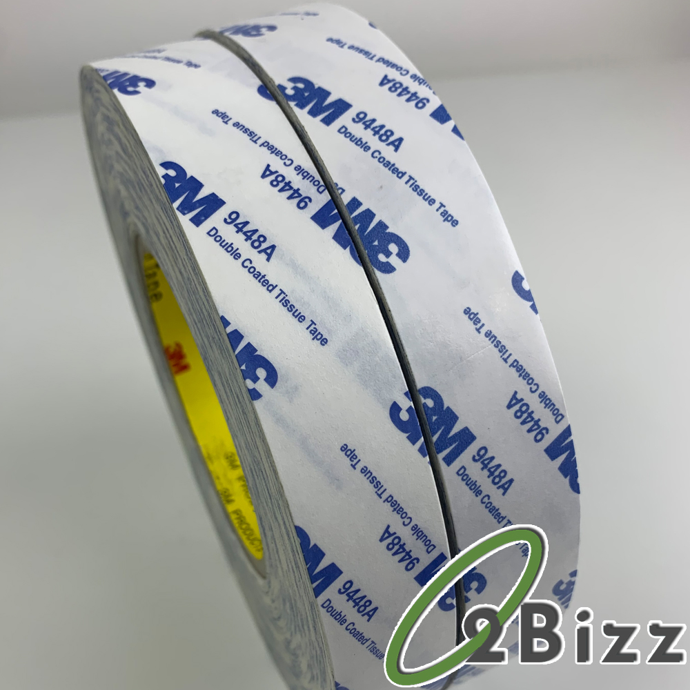 3M 9448A Double Coated Tissue Tape เทปทิชชู่ เทปกาวสองหน้าแบบบาง ขนาด24 ...