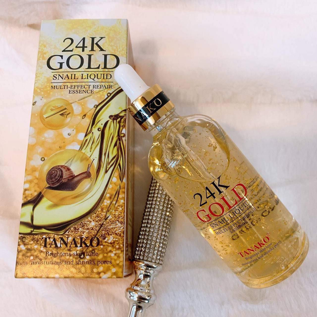 TANAKO GOLD SNAIL ESSENCE ทานาโกะ โกลด์ สเนล เอสเซนส์ | Lazada.co.th