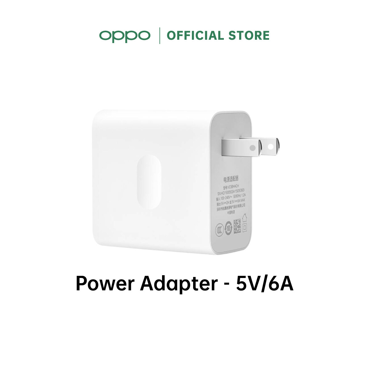 [New] OPPO Power Adapter 5V/6A | หัวชาร์จ OPPO USB-5V6A 30W รับประกัน 6 ...