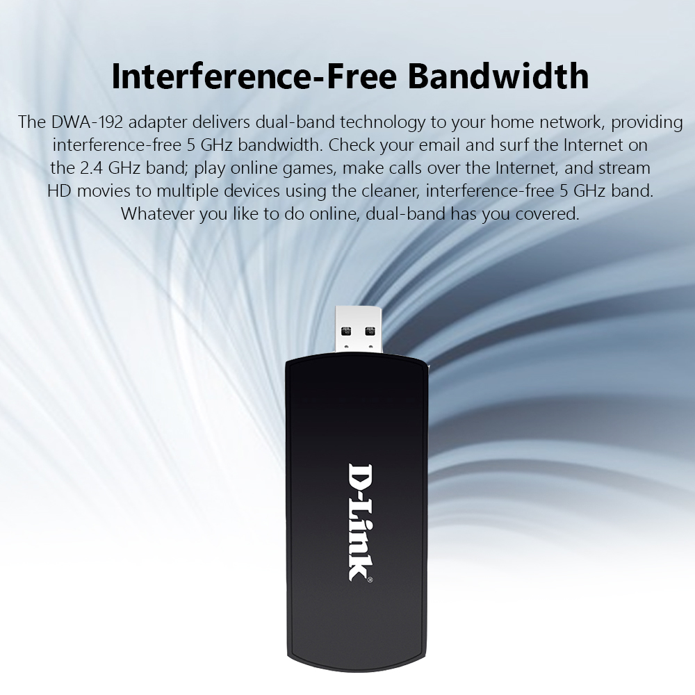 D-Link DWA-192-B1 AC1900 Wireless Dual Band USB 3.0 Adapter ตัวรับ ...