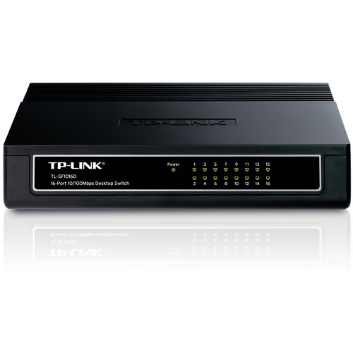 SWITCH (สวิตซ์) Switching Hub TP-LINK (TL-SF1016D) 16 Port (11") สวิตซ์ ...
