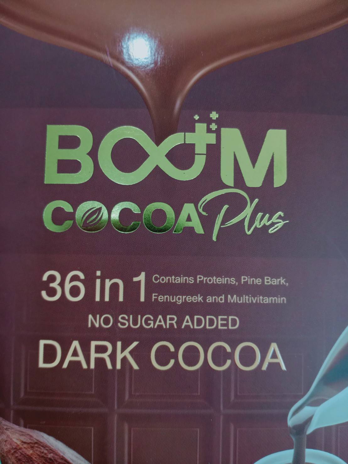 ฺโกโก้บูมแท้ 100% BOOM COCOA PLUS โกโก้ ( 1 กล่อง บรรจุ 10 ซอง) รับ ...