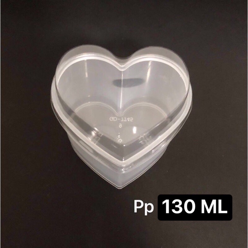 การอบเค้กvLiW13 ถ้วยพุดดิ้ง อบได้ ทรง หัวใจPP 130MLพร้อมฝา - Baking House - ThaiPick