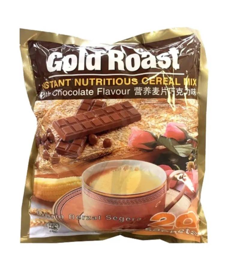 Gold roast gold rose instant cereal chocolate flavored oat drink with ...