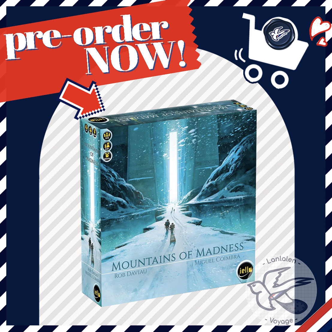 Pre-Order Mountains of Madness บอร์ดเกม Boardgame - LLL Journey - ThaiPick