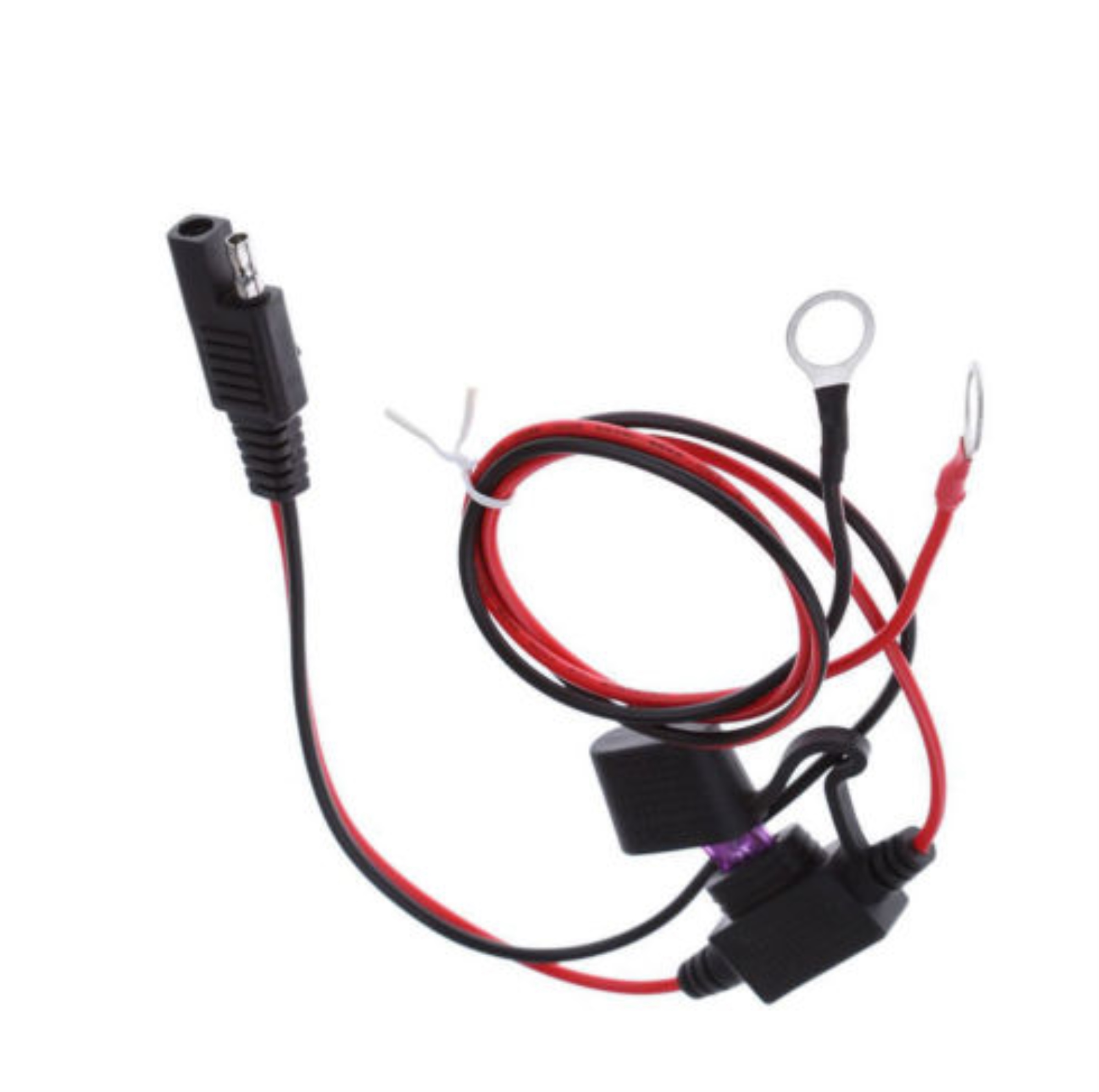 12V Charger Cable for Motorcycle Battery Terminal To SAE Quick ...