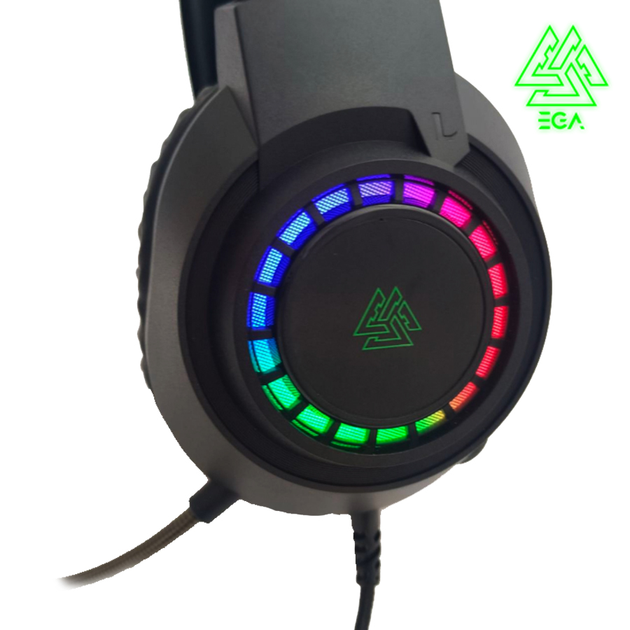 หูฟังสำหรับเล่นเกมส์ EGA Gaming Headset Jack 3.5mm2 Usb Led รุ่น H106 ...