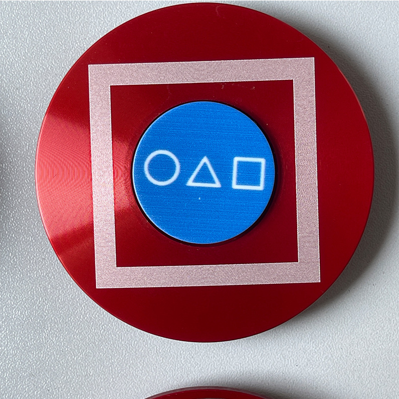 New Round Squid Game Fidget Spinner Metal Hand Spinner Fingertip Gyro ...