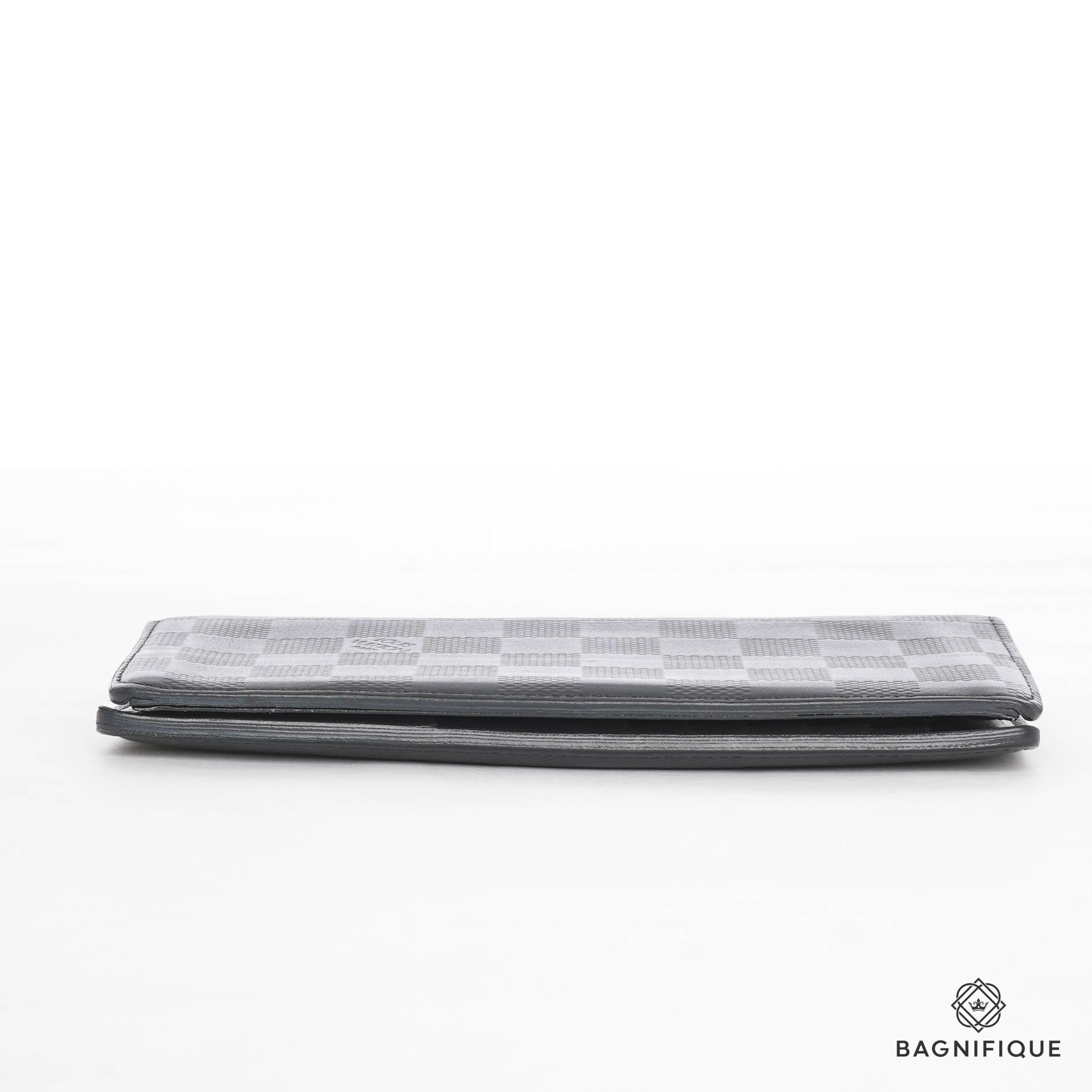 LOUIS VUITTON BRAZZA WALLET LONG BLACK DAMIER GRAPHITE CALF - BNF ...