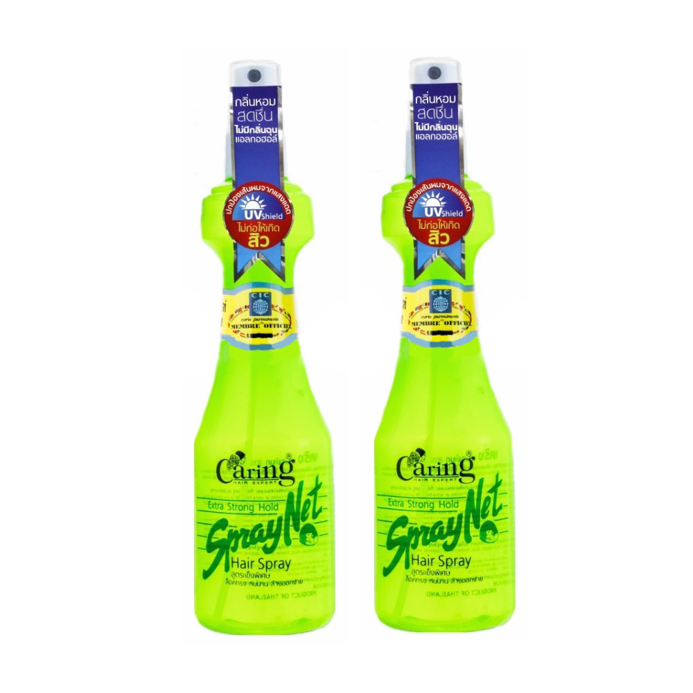 Caring Extra Strong Hold Spray Net Hair Spy แคริ่ง สูตรแข็งพิเศษ ล็อค ...