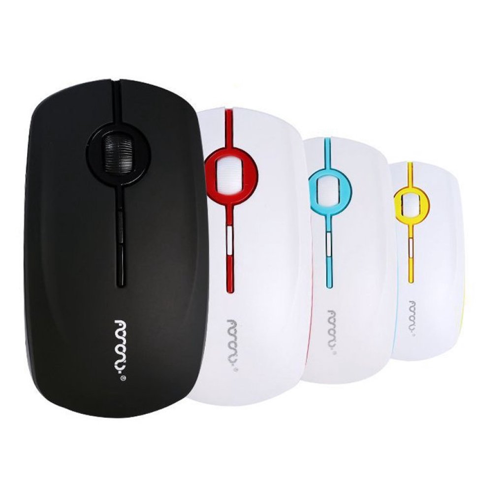 อุปกรณ์คอมพิวเตอร์ Super Slim ซุปเปอร์สลิม เม้าส์ไร้สาย 2.4 Ghz Optical ...