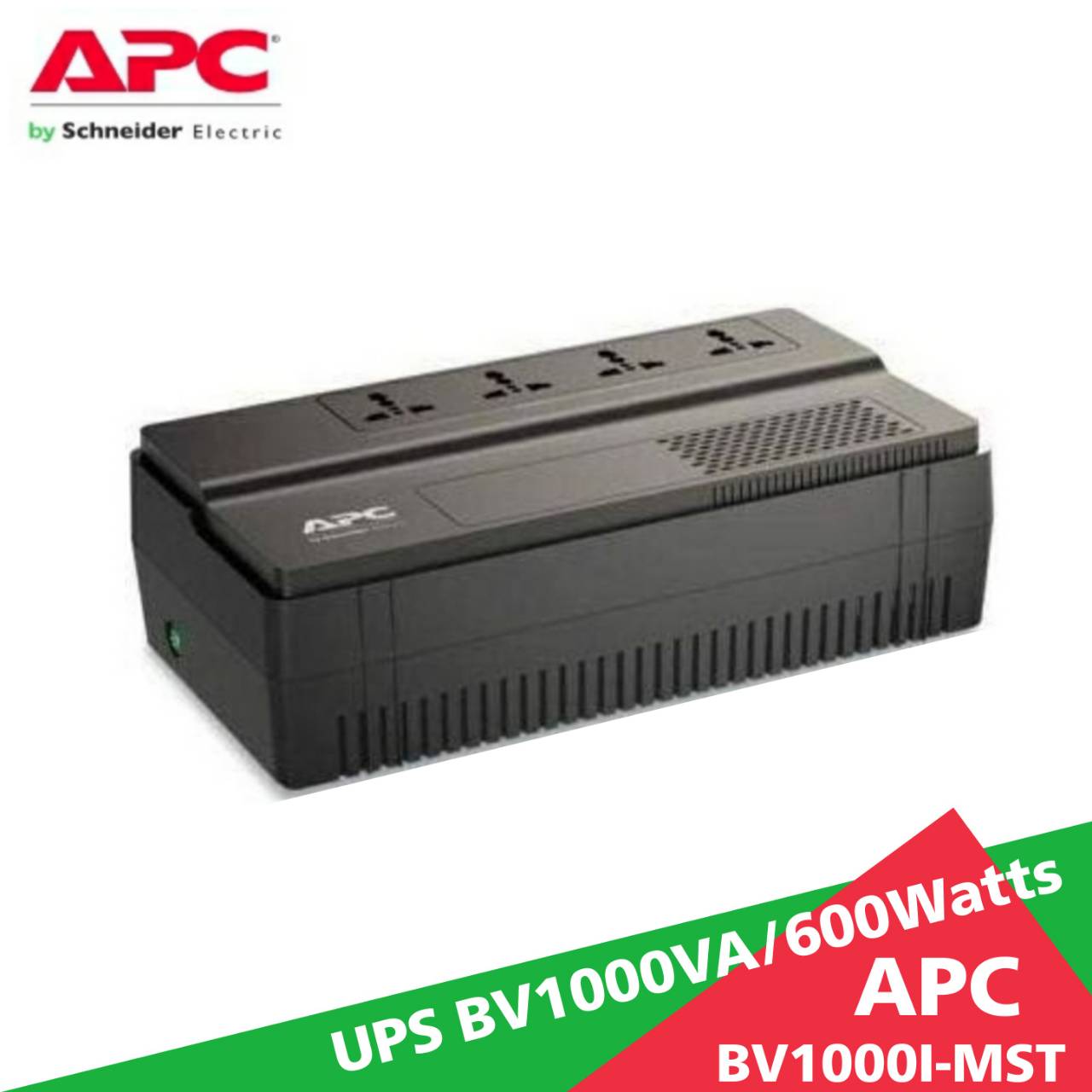 UPS APC EASY BV 1000VA/600WATT AVR, Universal Outlet, 230V (BV1000I-MST) - OK CLICK 456 - ThaiPick