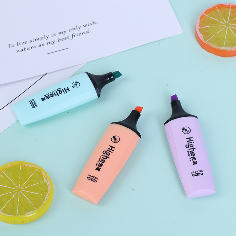 Mini Colorful Highlighters Pas Markers 6 Colors Single Text Focus ...