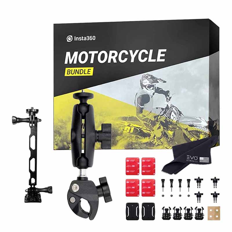 Insta360 Motorcycle Mount Bundle Kit for Insta360 Go 2, One X2, One R ...