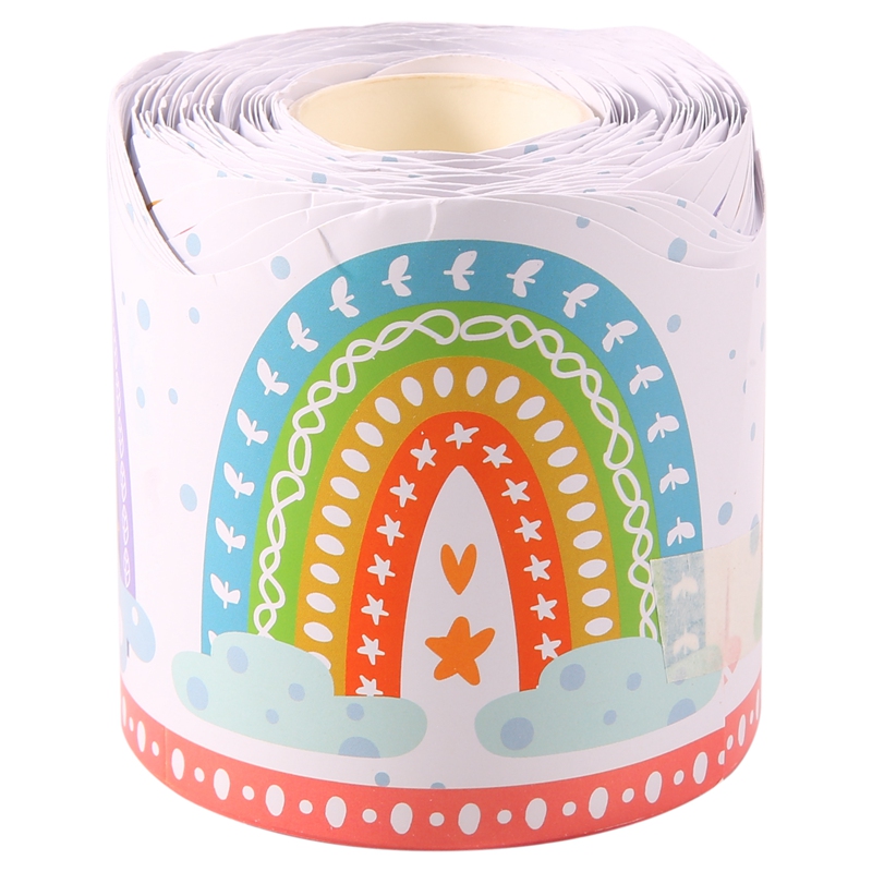 Rainbow Bulletin Board Border 20M Paper Border Trim for Classroom ...