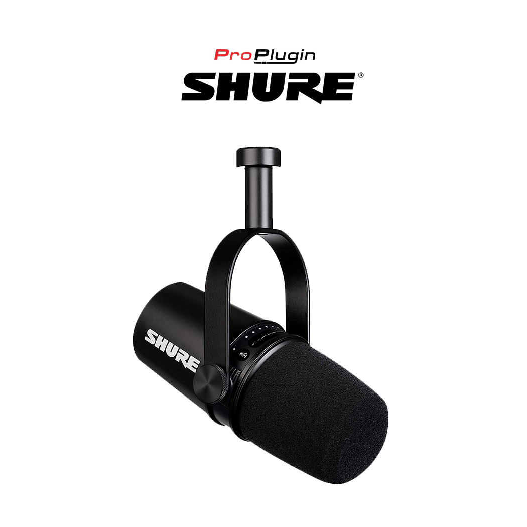 Shure MV7X ไมโครโฟน ใช้สำหรับงานบันทึกเสียง Studio (ProPlugin) | Lazada.co.th
