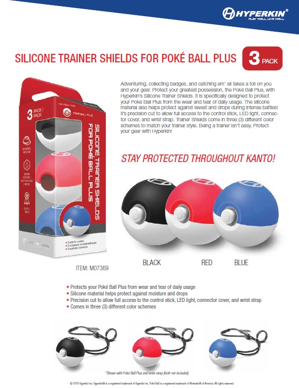 NSW HYPERKIN SILICONE TRAINER SHIELDS FOR POKE BALL PLUS (3-PACK ...