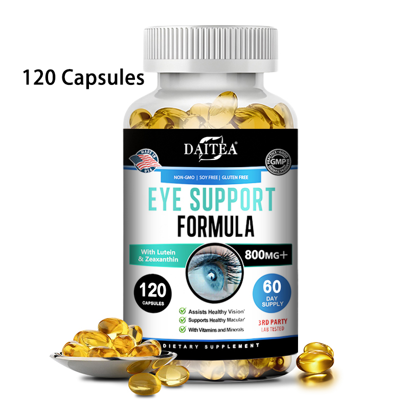 ของแท้! สินค้านำเข้า DAITEA อาหารเสริมสุขภาพตา - 800 มก. - มีลูทีน และซีแซนทีน - ช่วยบำรุงสายตา ...
