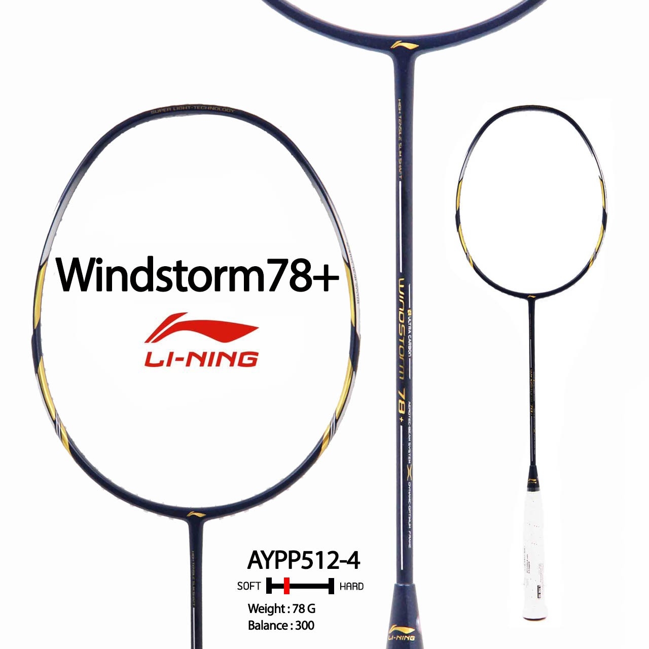 ไม้แบดมินตัน Li-Ning Badminton Racket รุ่น G-FORCE SUPERLITE 3600 (GREY ...
