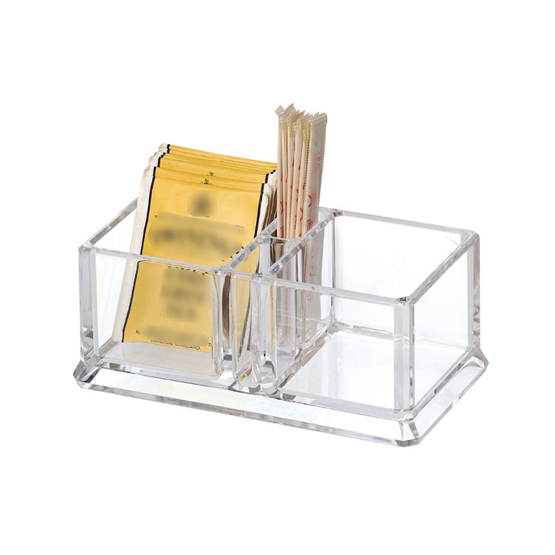 2 Lattices Clear Acrylic Tea Bags Holder Coffee Sugar Bag Boxes Acrylic ...