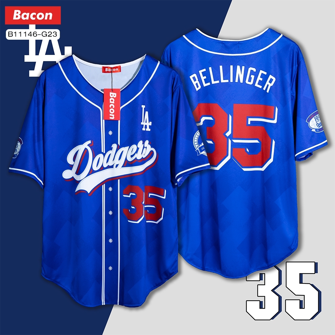 เสื้อแฟชั่น เสื้อกีฬาเบสบอล LA DODGERS 35 | Lazada.co.th