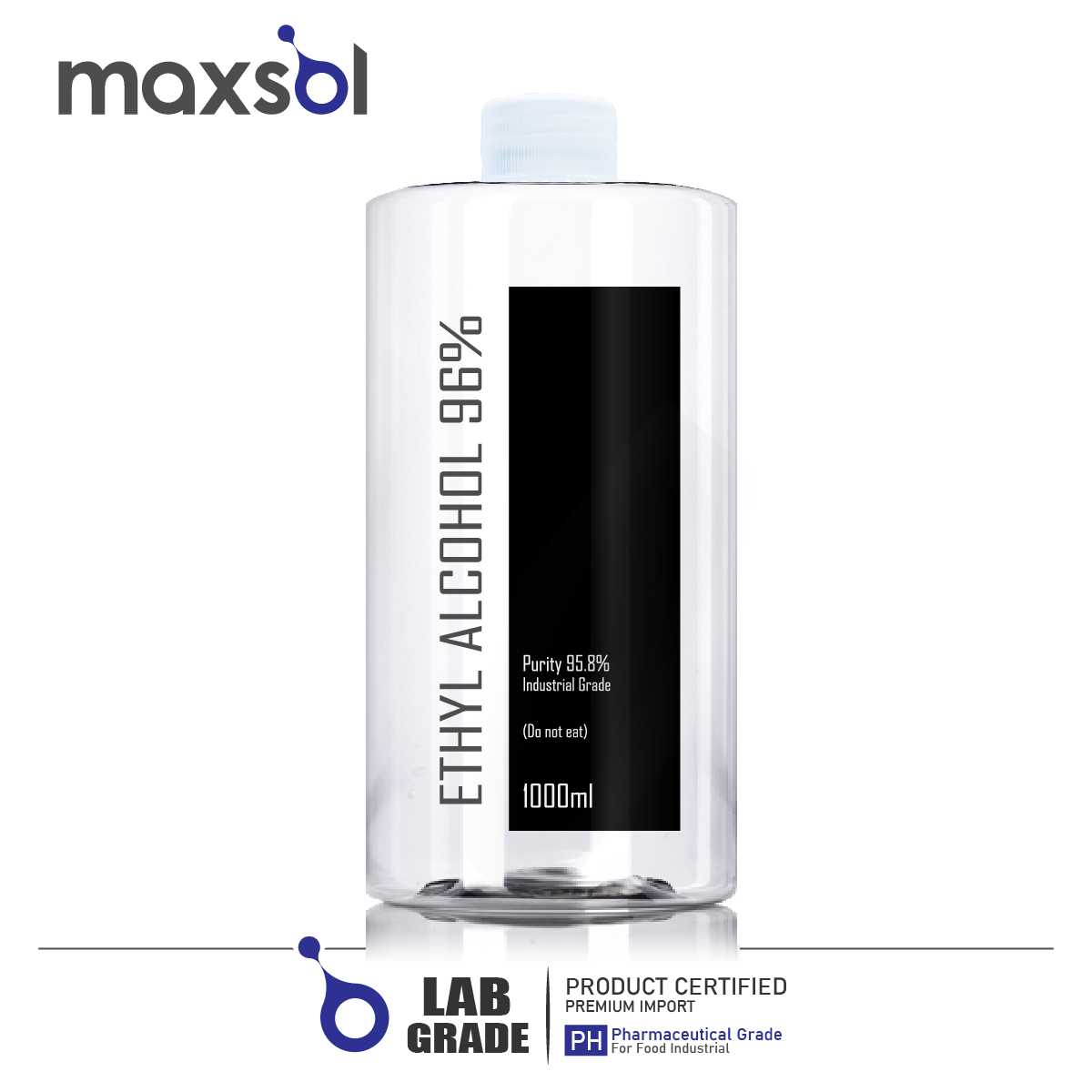 Denatured Ethyl Alcohol : Ethanol (Import) เอทิลแอลกอฮอล์บริสุทธิ์ [Maxsol Chemical]. | Lazada.co.th