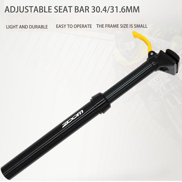 ZOOM MTB Bicycle Mountain Bike Telescopic Seat Rod Seatpost Extended ...