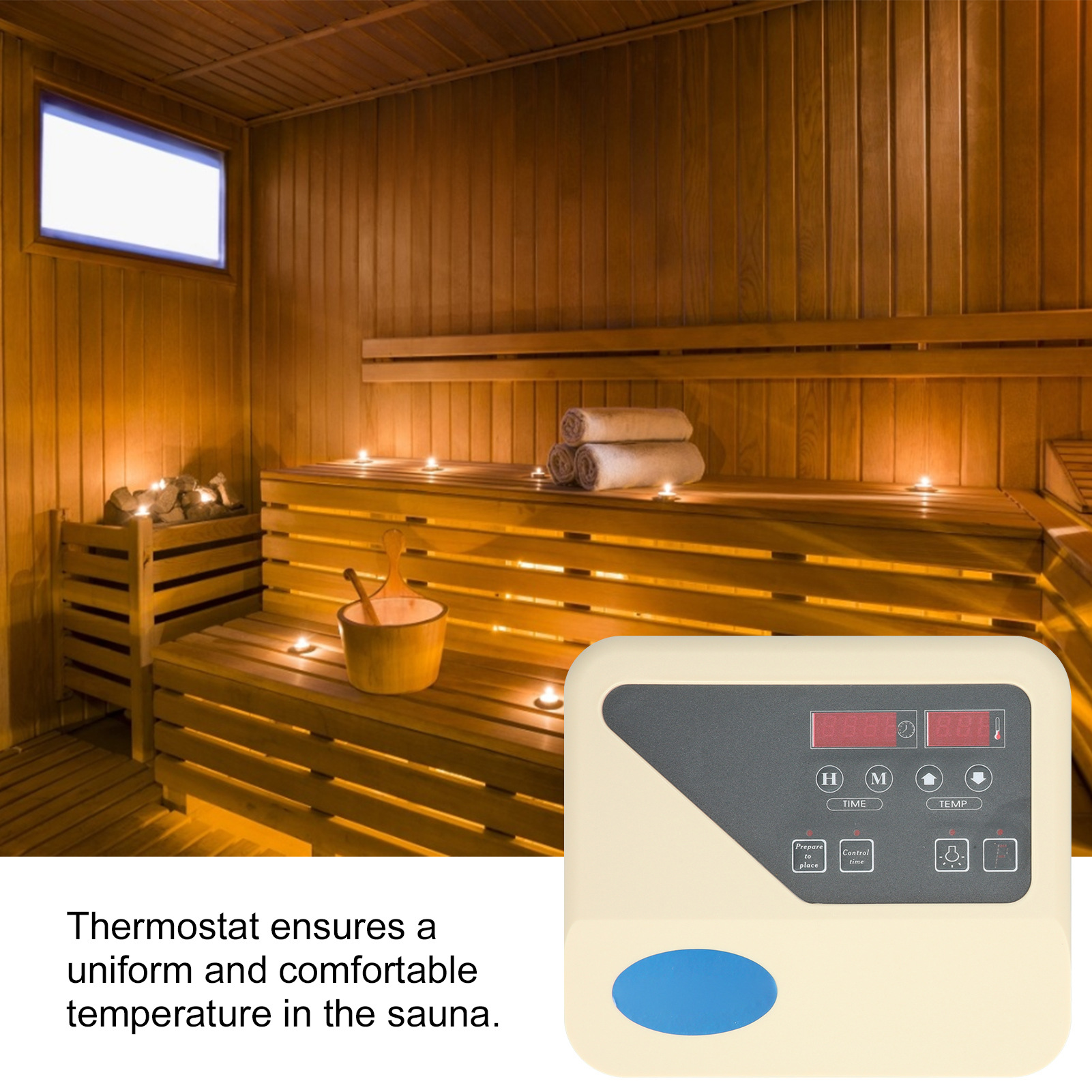 Sauna Stove Temperature Controller LCD Digital Display External ...