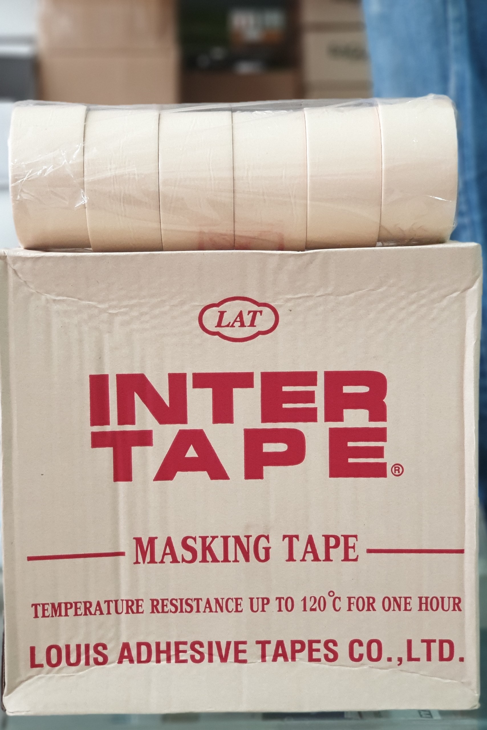 เทป เทปกาวย่น Inter tape 2 นิ้ว (36มม) x 20 หลา (36ม้วน ยกลัง) เทป ...