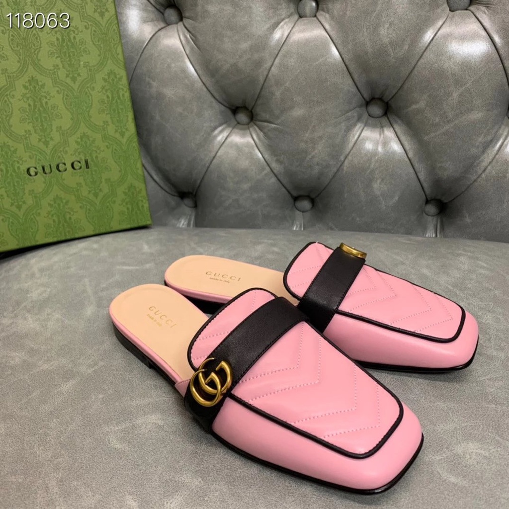 [COD]2022ฤดูร้อนรูปแบบใหม่ตารางนิ้วเท้า GC รองเท้าแตะบ้าน Gucci คู่ G ...