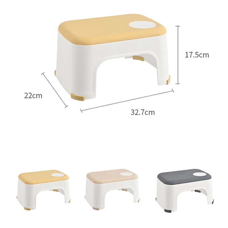 Small Thicken Plain Children Stools Changing Shoe Stool Non-Slip Bath ...