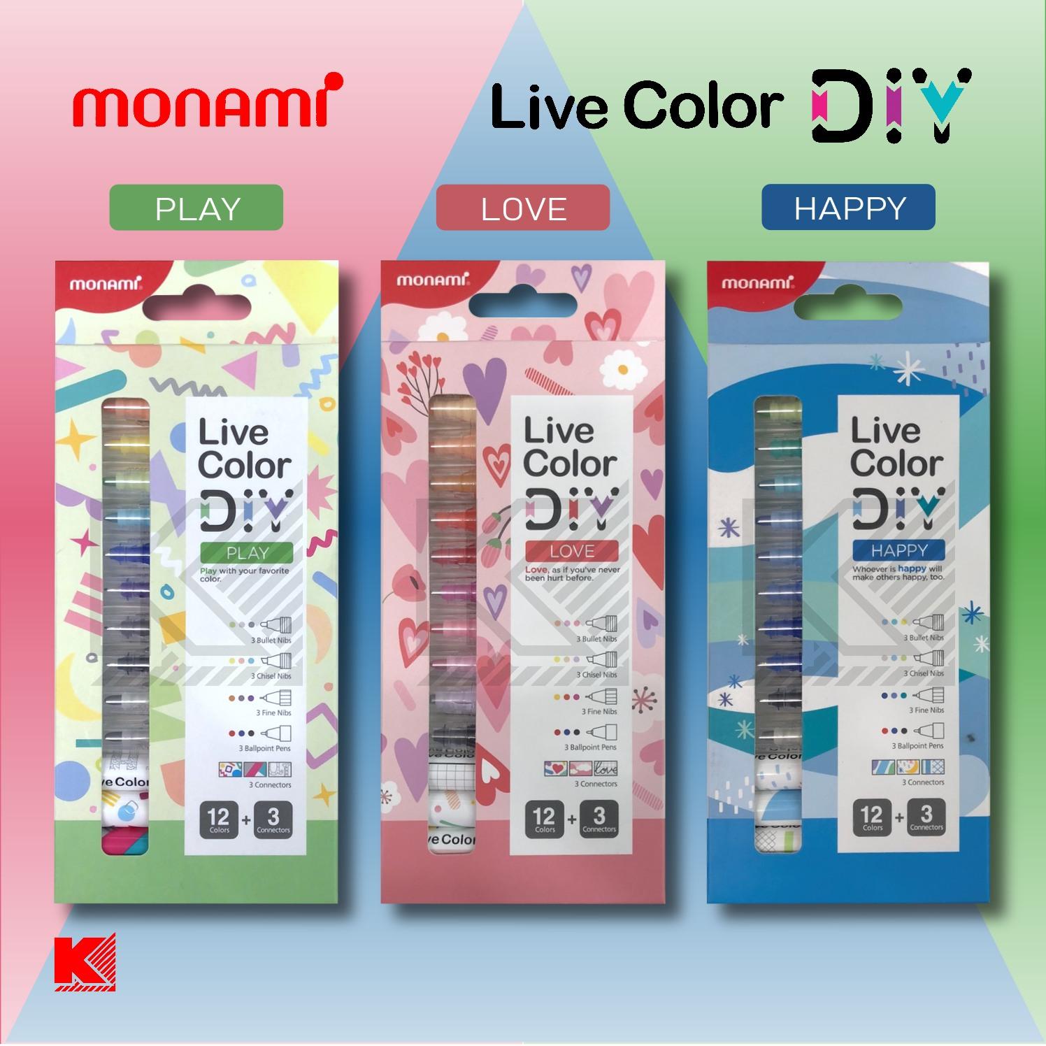 Monami Live Color DIY PLAY ชุด 15 ชิ้น - Kaewcharoen - ThaiPick