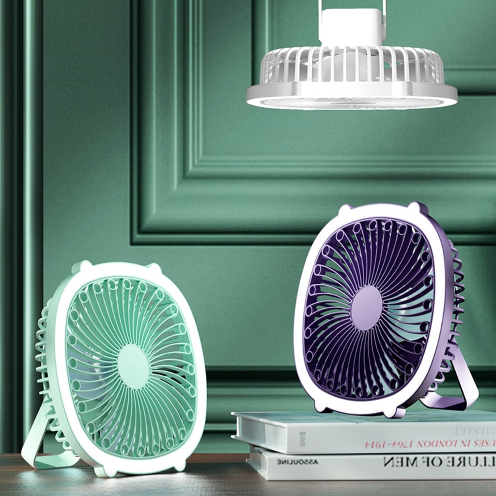 Yulozea พัดลมพกพา 8 พัดลมตั้งโต๊ะ ขนาดเล็ก พัดลมเทอร์โบ USB ชาร์จ 4500 ...