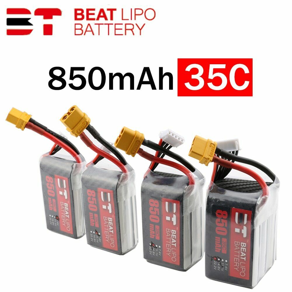 แบตเตอรี่ BEAT LIPO 2S 3S 4S 6S 850mAh 35C 11.1V สำหรับ FPV Racing โดรน ...